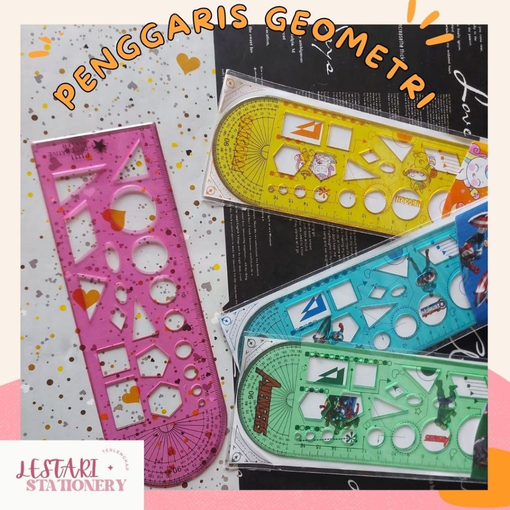 Jual Penggaris Geometri | Penggaris Bangun Datar | Penggaris Cetakan ...