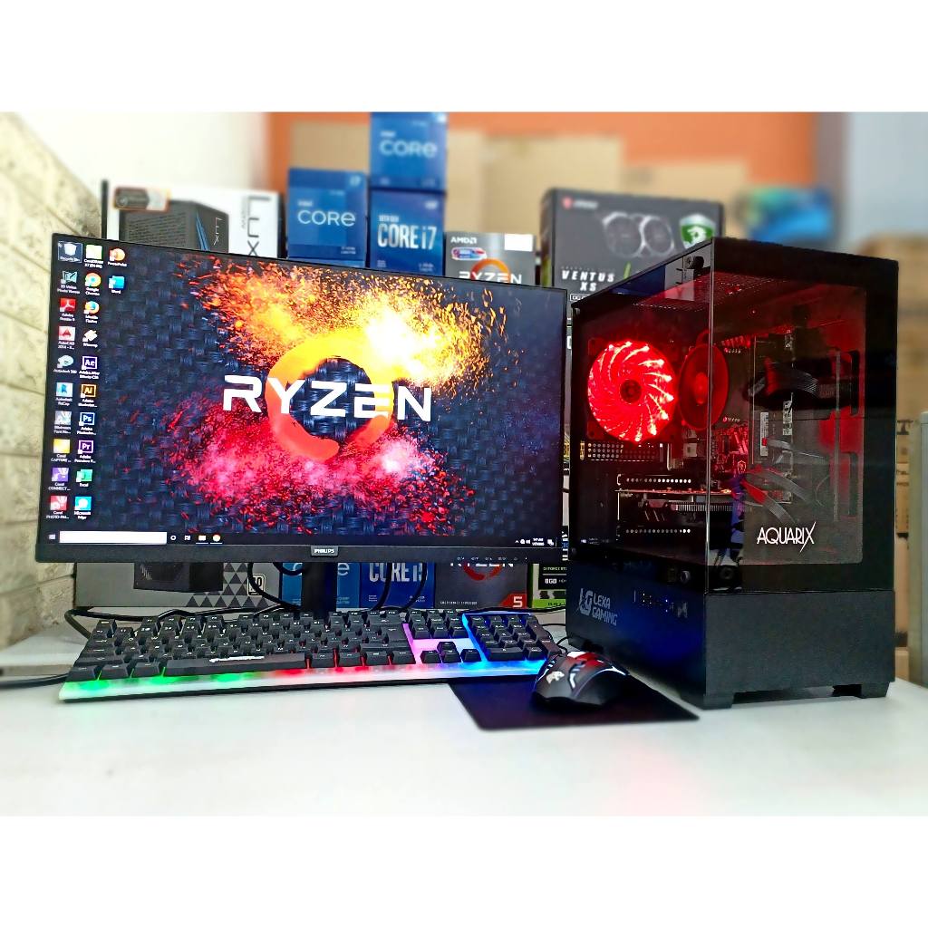 Jual PC Gaming Fullset AMD Ryzen 5 + Ram 32GB DDR4 + SSD 512GB ...