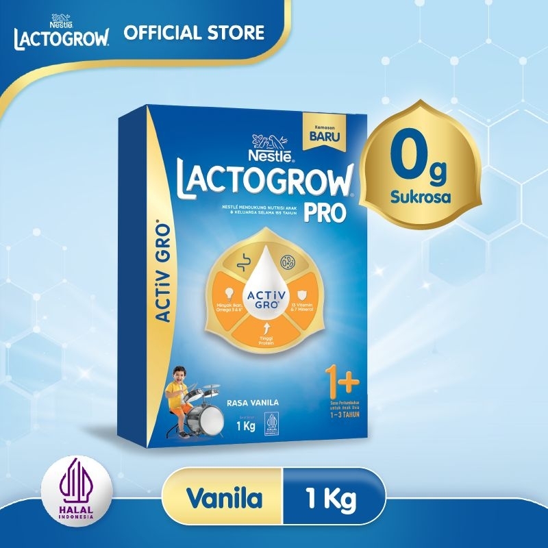 Jual Lactogrow Pro 1+ 1kg / Lactogrow Pro Activ Gro 4 1kg Rasa Vanila Dan Madu | Shopee Indonesia