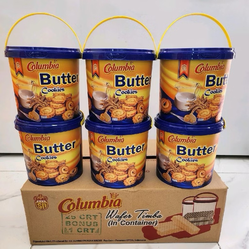 Jual Columbia Butter Cookies Timba 350gr | Shopee Indonesia