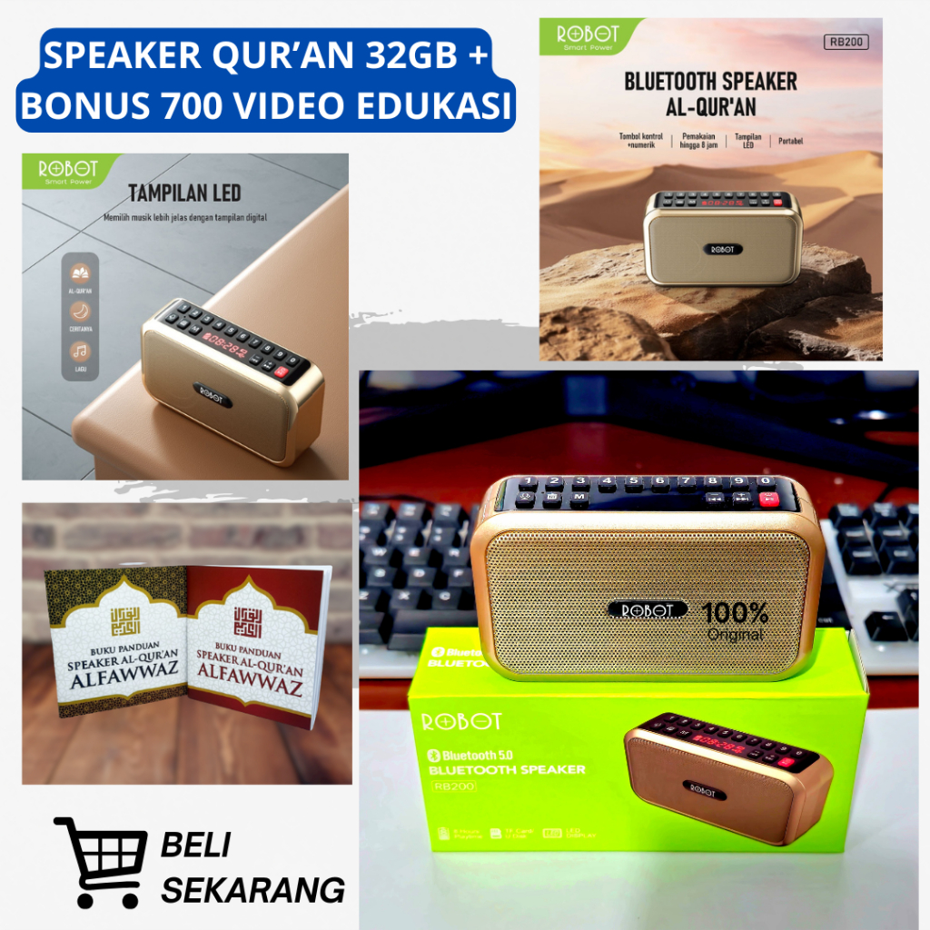 Jual SPEAKER ALQURAN PREMIUM ROBOT RB200 SPEAKER QURAN 30 JUZ ...