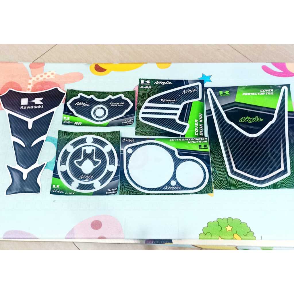 Jual sticker timbul kawasaki ninja rr tutup tanki segitiga stang bak ...