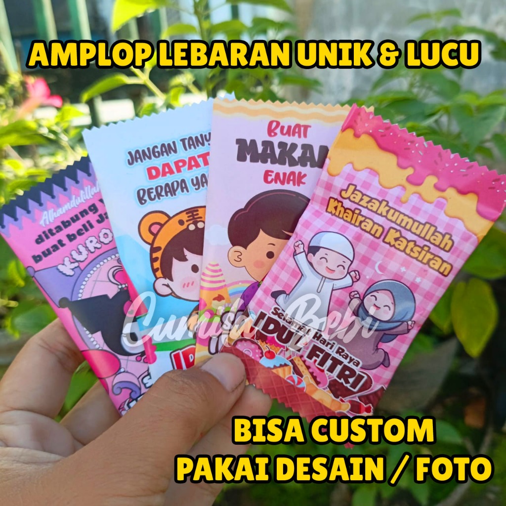 Jual Amplop Permen Snack Lebaran Lucu dan unik untuk ampau idul fitri ...