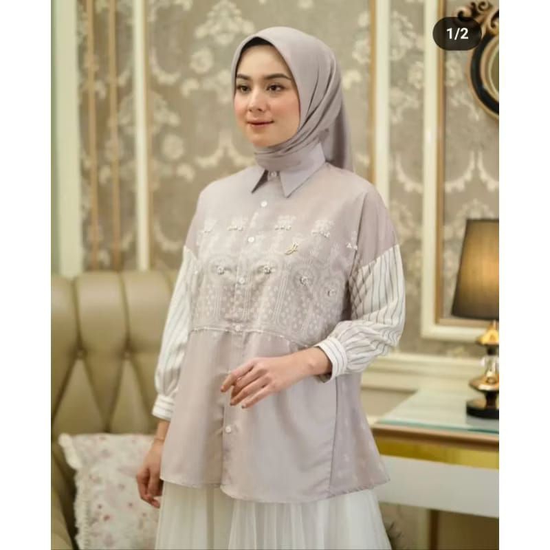 Jual NEW irish top jamila humaila no preloved ria miranda, nadjani, benang jarum, zaskia sungkar ...