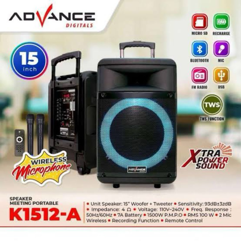 Jual SPEAKER ADVANCE K 1512 A | Shopee Indonesia