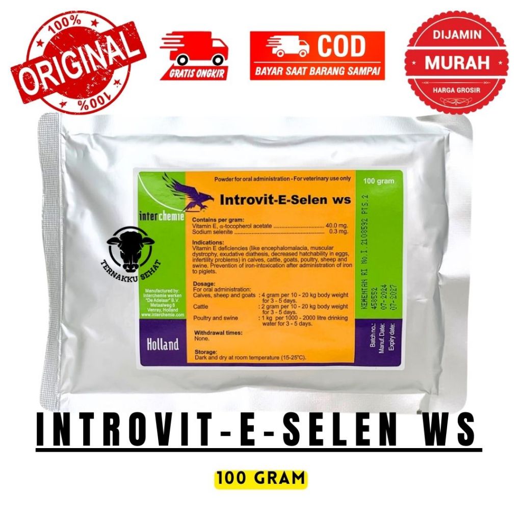 Jual INTROVIT-E-SELEN WS (SERBUK) 100 GRAM - Vitamin Meningkatkan ...