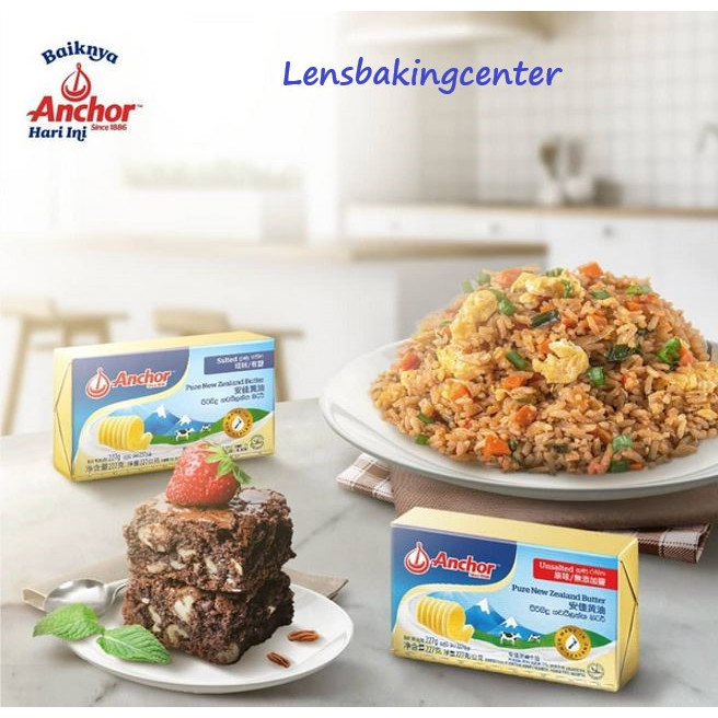 Jual Anchor Unsalted Butter Salted Buter 200gr / 200gram / 200 gr / 200 ...