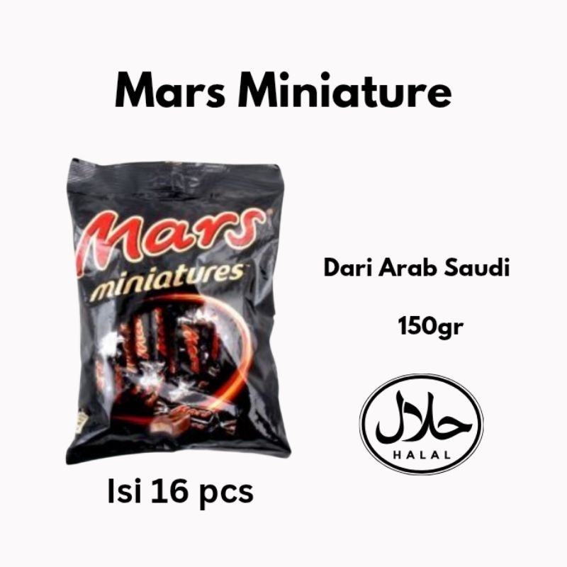 Jual Mars Miniatures Coklat Impor Arab 16 pcs | Shopee Indonesia