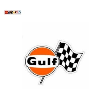 Jual sticker Gulf motor oil logo diecut stiker retro motorsport racing ...
