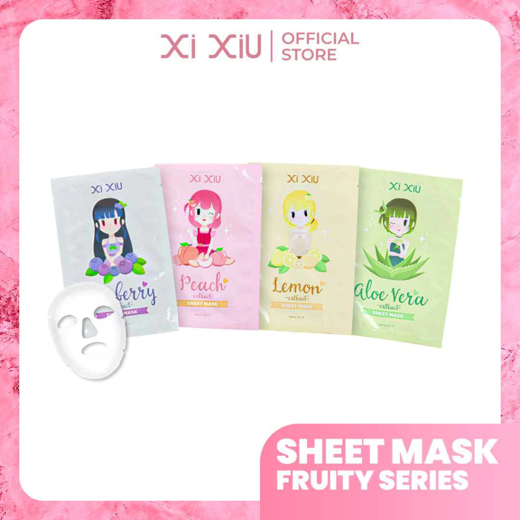Jual Xi XiU FACE SHEET MASK FRUITY SERIES | Shopee Indonesia