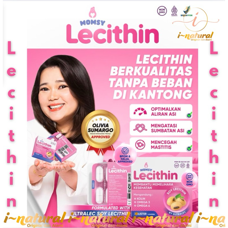 Jual 𝖎 𝖓𝖆𝖙𝖚𝖗𝖆𝖑 | NEW Momsy Lecithin isi 12 Kapsul | BPOM HALAL | Shopee ...