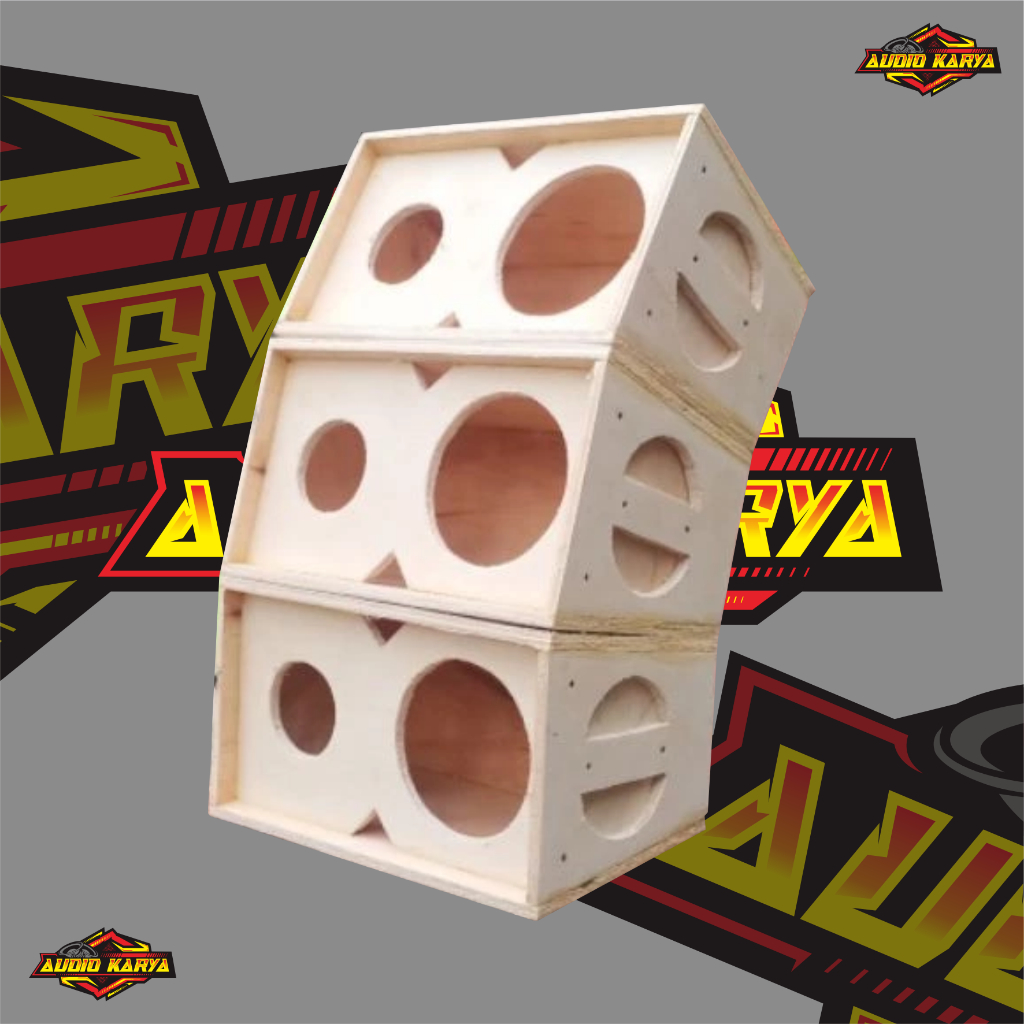 Jual BoX speaker 4 inch line array single plus Tweeter bahan triplek ...