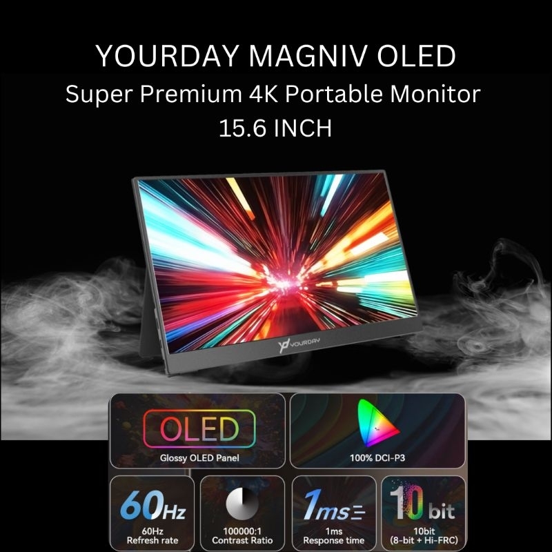 Jual Yourday Magniv 4K OLED 15.6 Inch Portable Monitor USB Type C HDMI ...