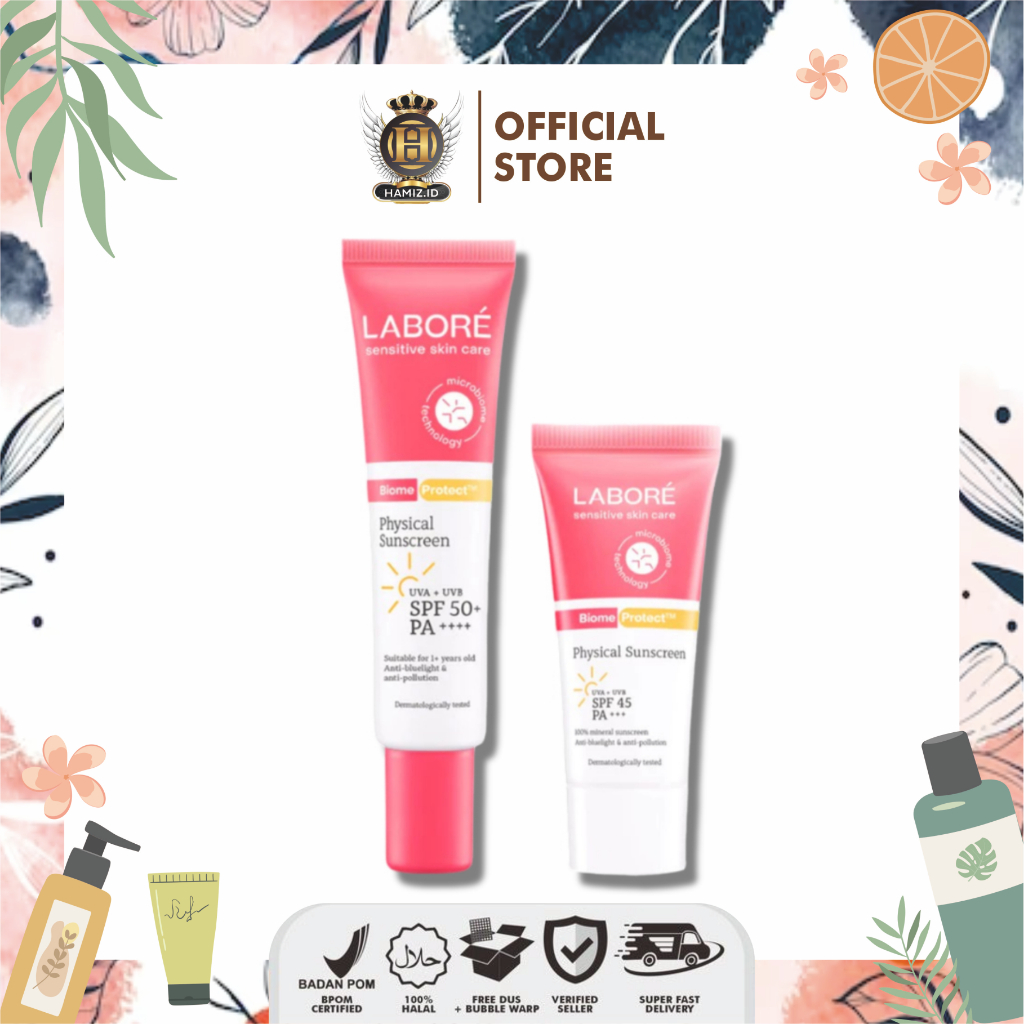 Jual Labore Physical Sunscreen SPF 50 PA ++++ - 10 ml I 30 ml | Shopee ...