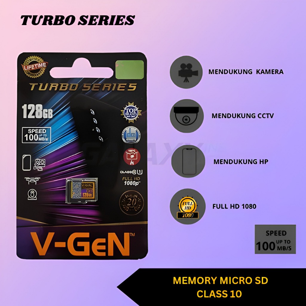 Jual Memory Card Turbo Class 10 8GB 16GB 32GB 64GB 128gGB / Memory Hp ...