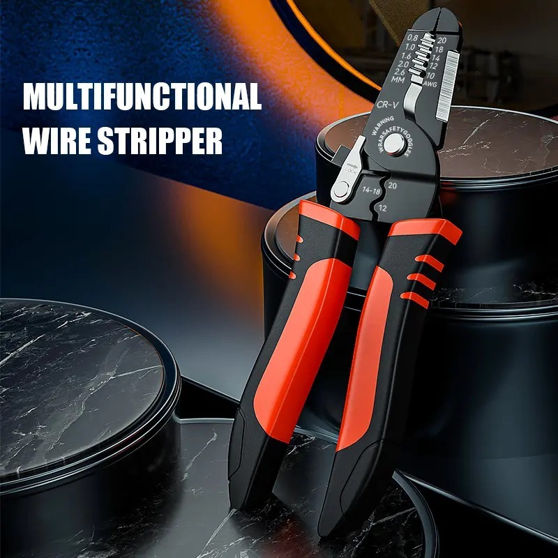 Jual Tang potong Kupas kabel 7inch Wire Stripper Gunting Kupas Kabel ...