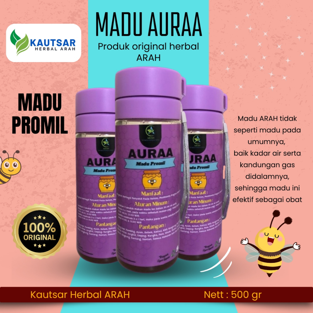 Jual Madu AURAA / Madu ARAH, Madu Promil / Program Hamil, Produk ...