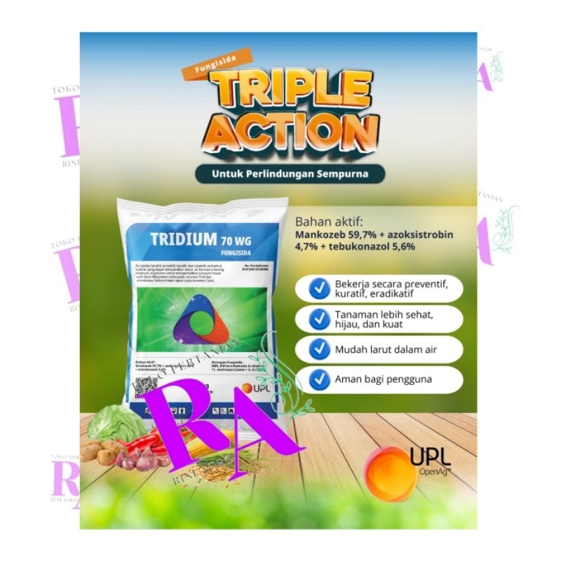 Jual FUNGISIDA TRIPLE ACTION TRIDIUM 80WG 500 GR OBAT LOMBOK MALATUP ...