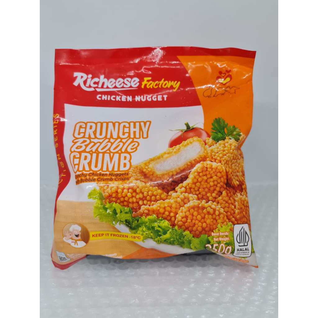 Jual RICHEESE FACTORY CRUNCHY BUBLE CRUMB CHICKEN NUGGET 250g | Shopee ...