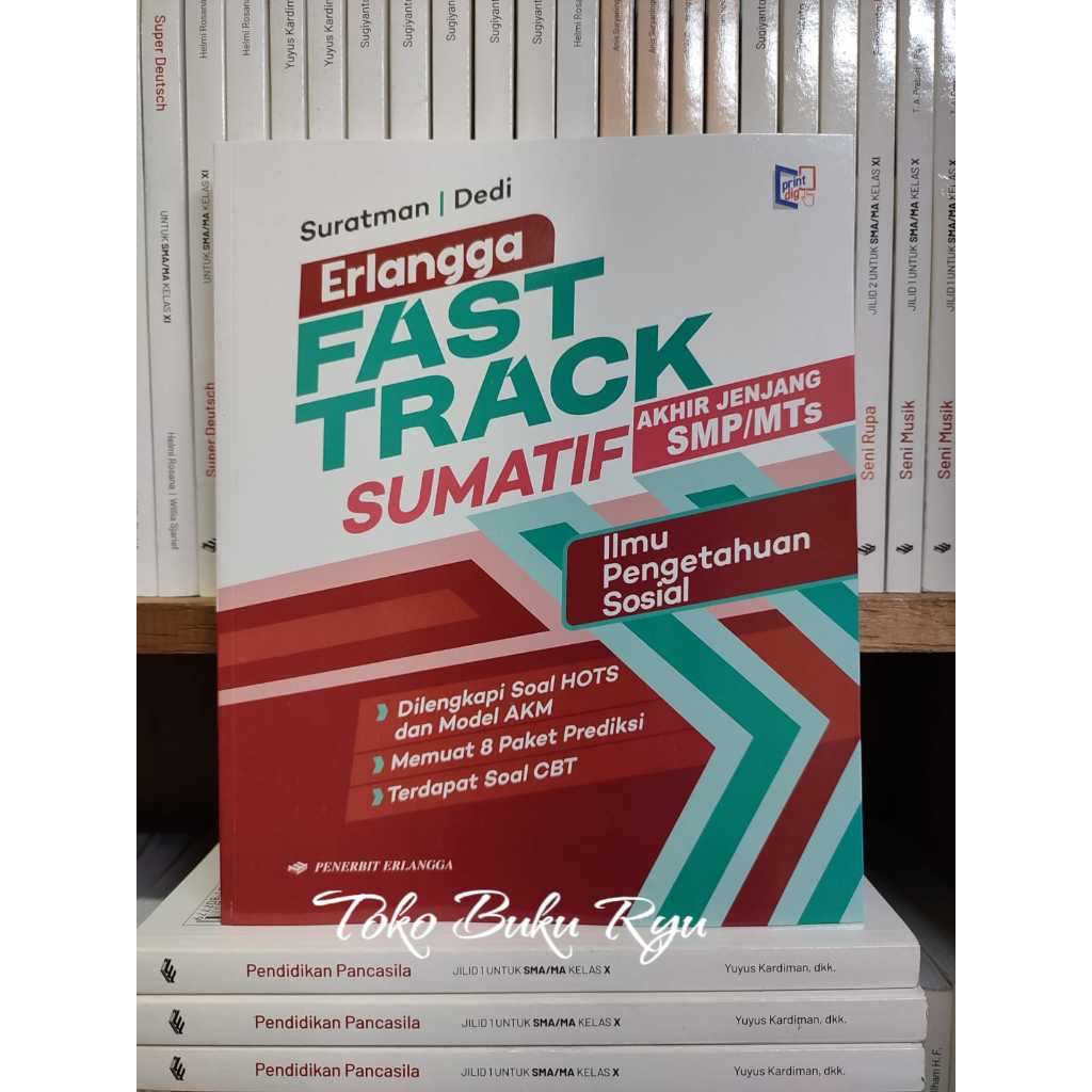 Jual Buku Soal Erlangga Fast Track Sumatif Akhir Jenjang SMP/MTS ...