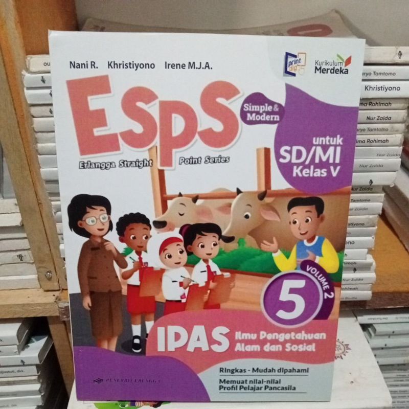 Jual BUKU PAKET ESPS IPAS , ILMU PENGETAHUAN ALAM DAN SOSIAL UNTUK SD /MI KELAS V, 5 VOLUME 2 ...