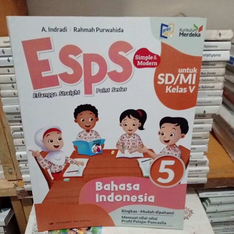 Jual BUKU PAKET ESPS BAHASA INDONESIA UNTUK SD/MI KELAS V, 5 KURIKULUM MERDEKA | Shopee Indonesia