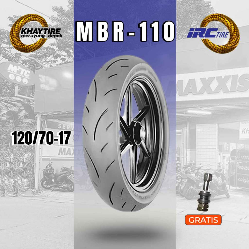 Jual Ban Motor Soft Compound IRC MBR-110 120/70 Ring 17 Tubeless ...