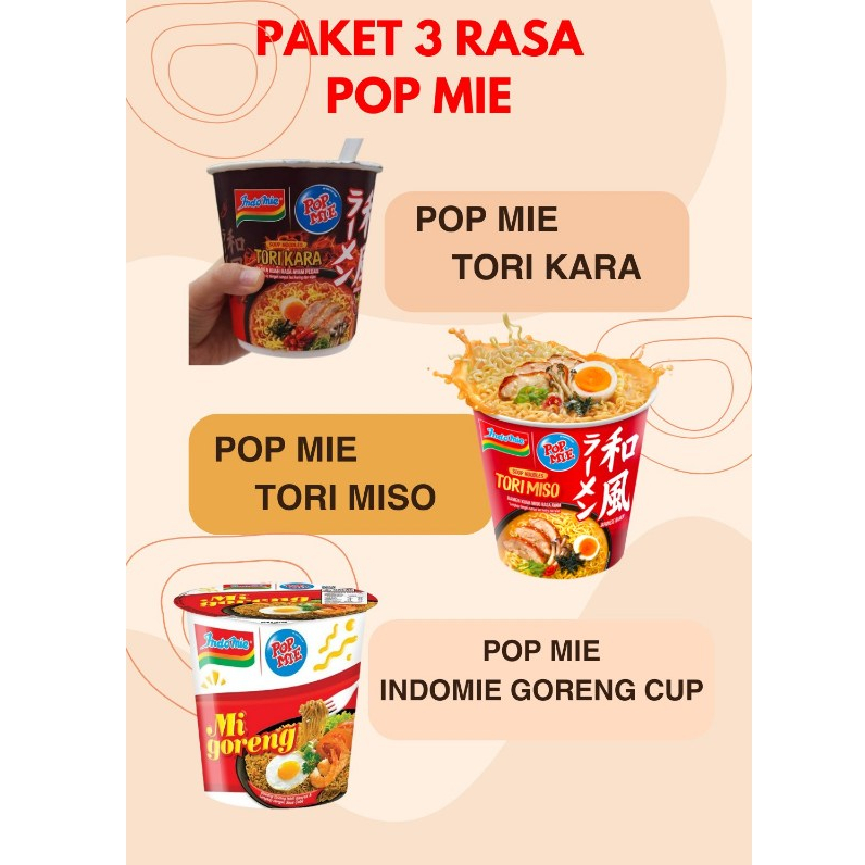 Jual PAKET 3 RASA POP MIE (KUAH & GORENG) | Shopee Indonesia