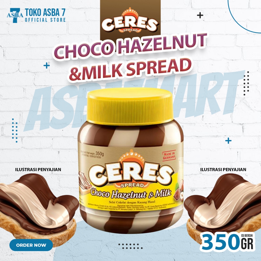 Jual CERES CHOCO HAZELNUT MILK SPREAD 350G | Shopee Indonesia