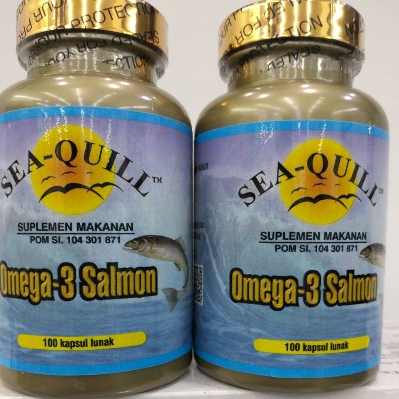 Jual sea Quill omega 3 salmon isi 100 | Shopee Indonesia