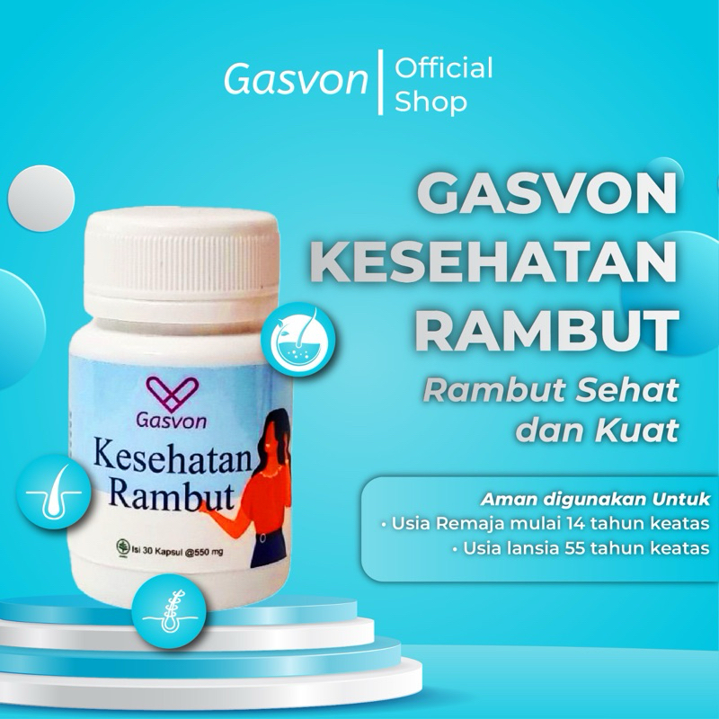 Jual Gasvon - Hair Vitamin | Suplemen Multivitamin Penumbuh Rambut ...