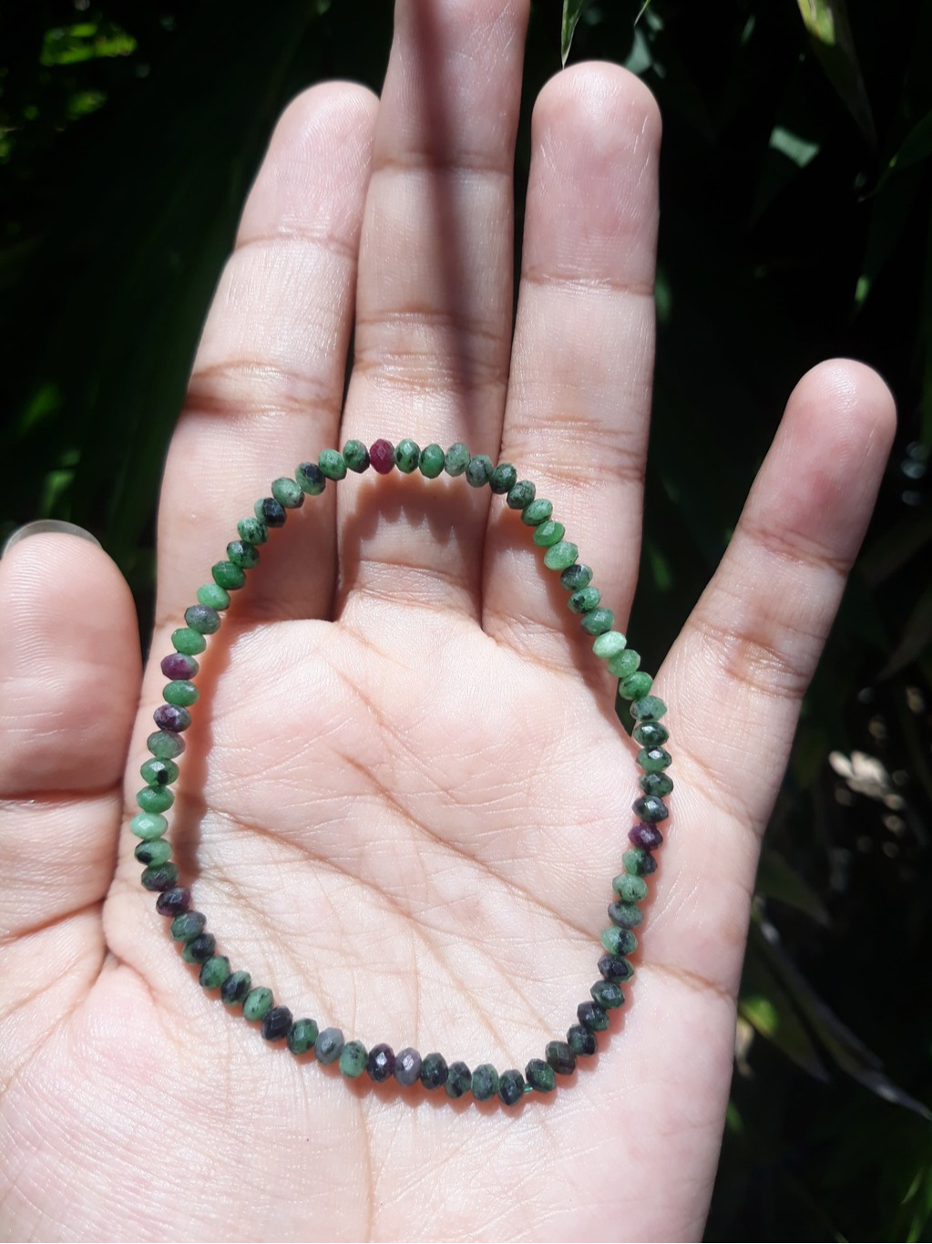 Jual Gelang Ruby in Zoisite 4mm facet, Gelang Batu Natural Stone Asli ...