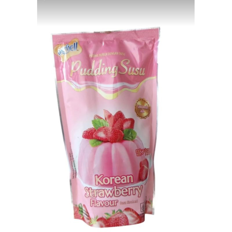 Jual Pudding Susu Korean Strawberry Nutrijell | Shopee Indonesia
