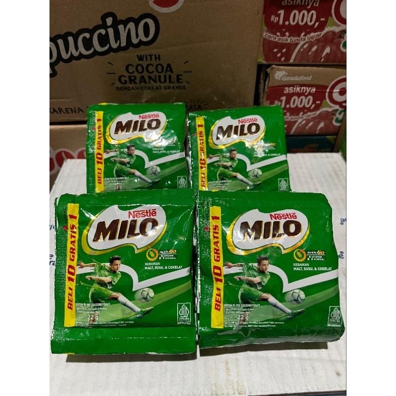 Jual NESTLE MILO ACTIV-GO 6 VITAMIN DAN 3 MINERAL [1 RENCENG 10 PCS ...