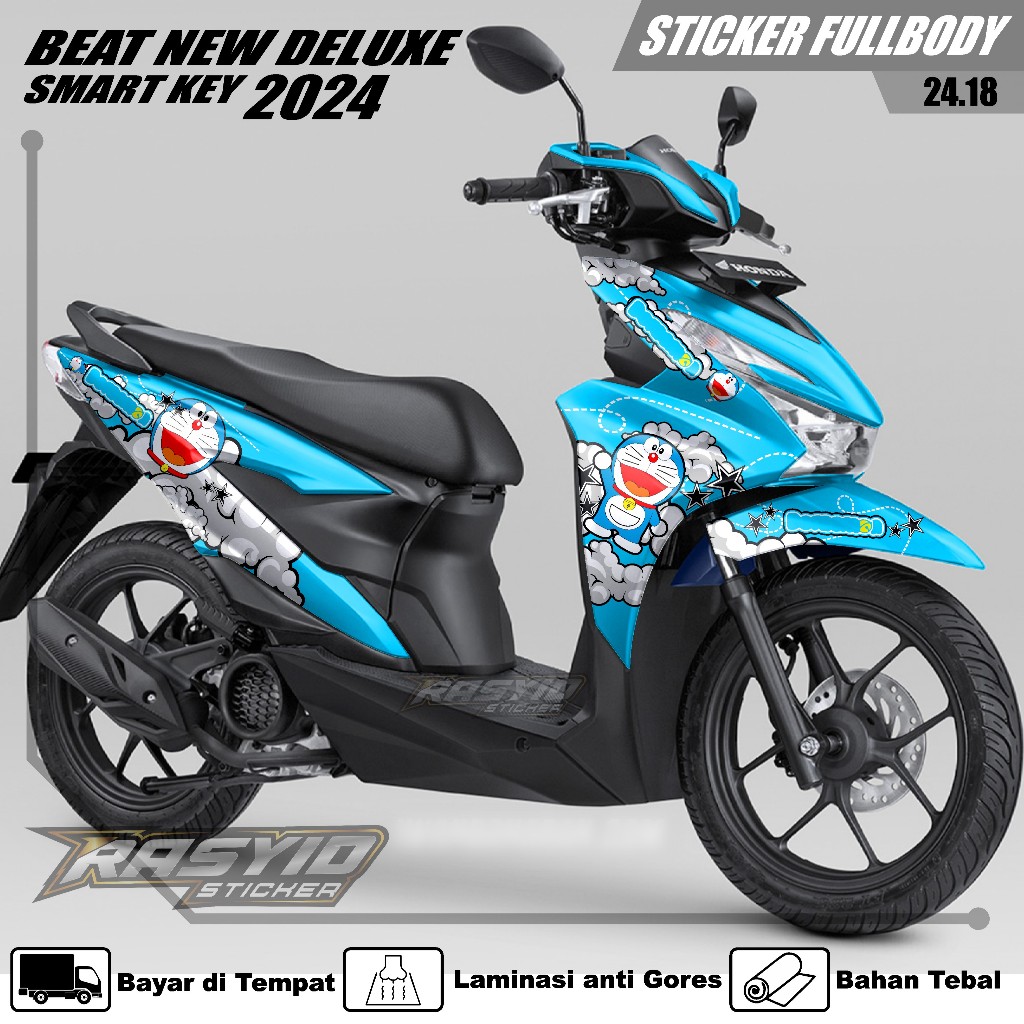 Jual COD Sticker Honda Beat Remot Beat New Deluxe Smart Key 2024 2025 ...