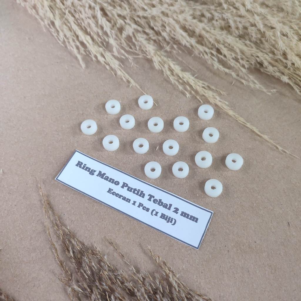 Jual Ring Mano Putih Tebal 2mm Eceran / Ring Putih Tbl 2mm / 1 Biji ...