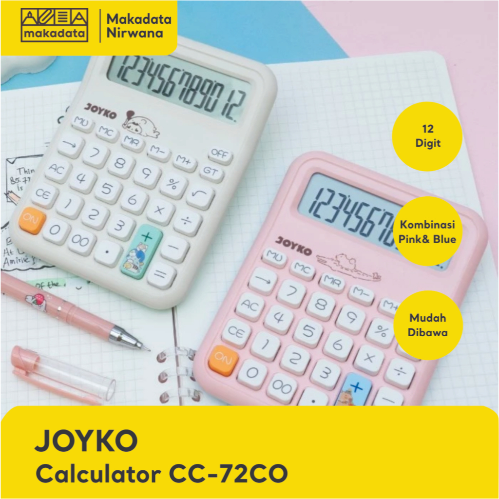 Jual JOYKO CALCULATOR/KALKULATOR CC-72CO (1 PCS) | Shopee Indonesia