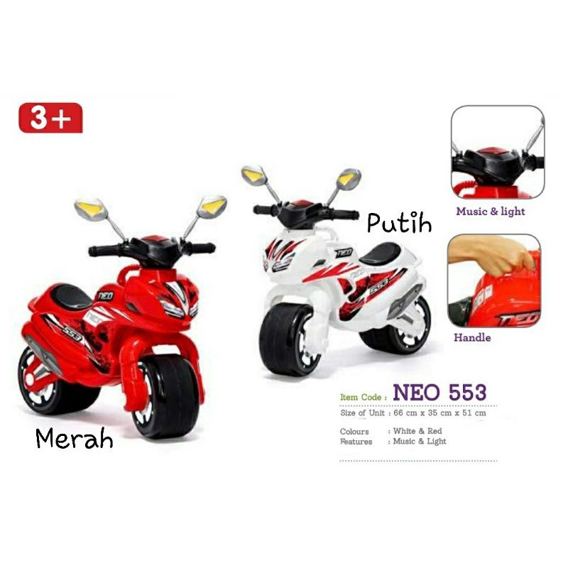 Jual Motor Anak Neo 553 Sepeda Motor balap anak Motor Dorong anak KP ...