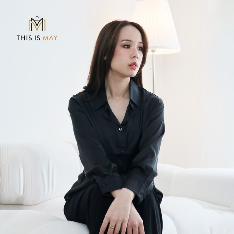Jual Thisismay - Kemeja Satin Blank | Shopee Indonesia