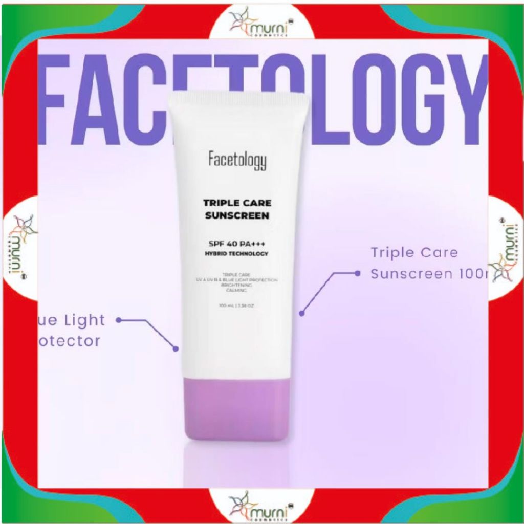 Jual [[ BIG SIZE ]] FACETOLOGY TRIPLE CARE SUNSCREEN SPF 40 PA ...