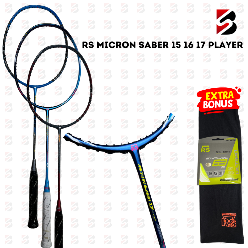 Jual RAKET BADMINTON RS MICRON SABER PLAYER MICRON SABER 15 16 17 ...