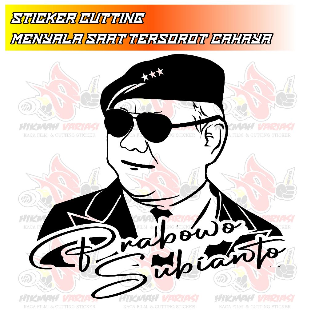 Jual Sticker bapak Prabowo Subianto Presiden RI Cutting Sticker ...