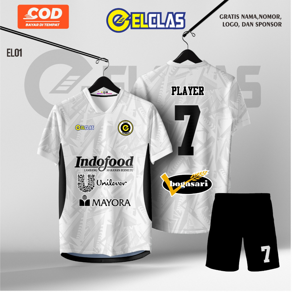 Jual Jersey Baju Futsal Bola Voly Printing Custom - Nama, No Punggung, Sponsor dan Logo Bebas ...