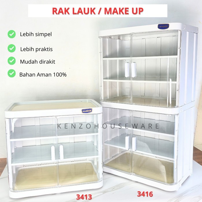 Jual Food Cabinet Bistro 3 6 Susun Tutup Rak Lauk Lemari Piring Gelas ...