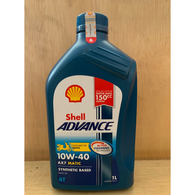 Jual Shell Advance Motor Matic AX7 Synthetic Based Oil 10W-40 | Shopee ...