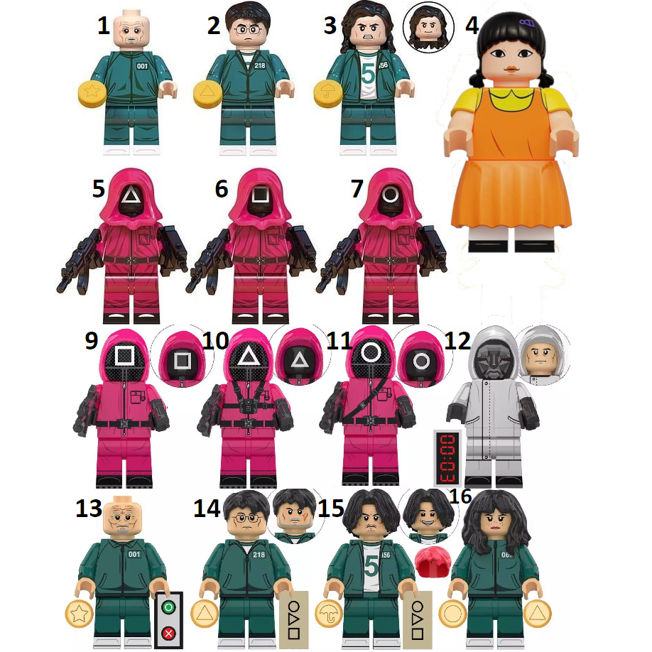 Jual Squid Game Squidgame Player Boss Manager Doll Puppet Korea ...