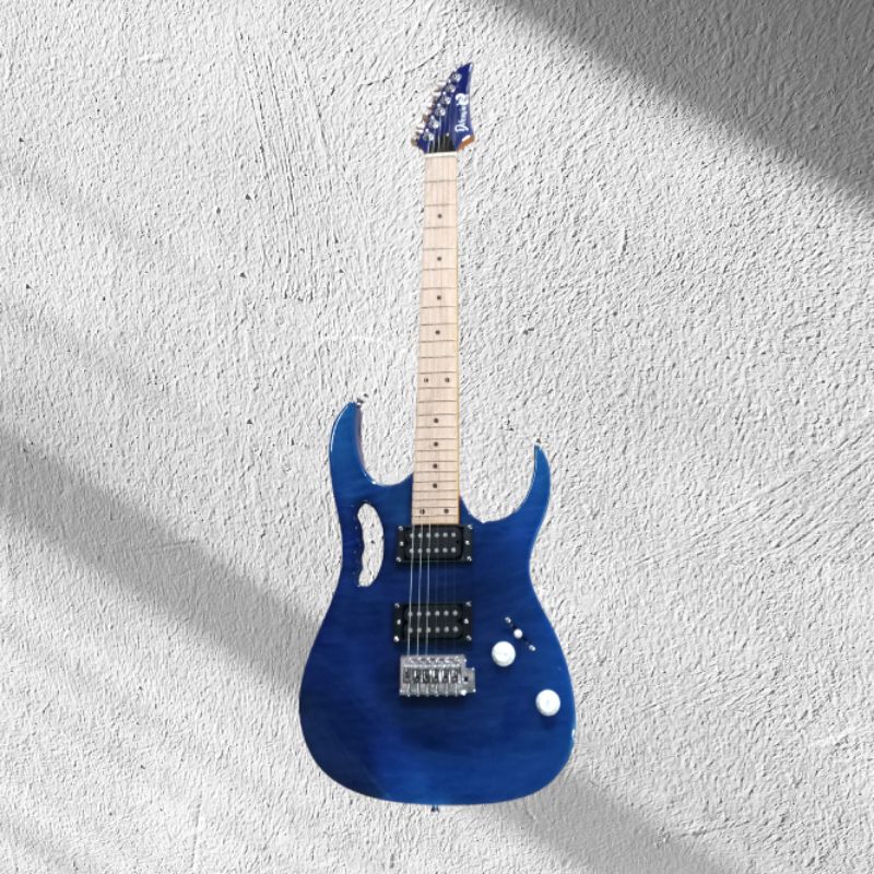 Jual Gitar Elektrik Listrik Difergio Semi Updown Dark Blue Model Ibanez ...