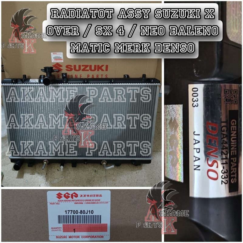 Jual RADIATOR ASSY SUZUKI X OVER / SX4 / NEO BALENO MATIC MERK DENSO ...
