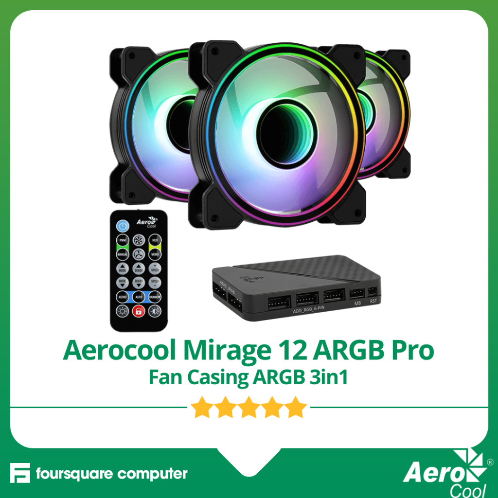 Jual Aerocool Mirage 12 ARGB PRO Fan Casing ARGB 12cm 3in1 | Shopee ...