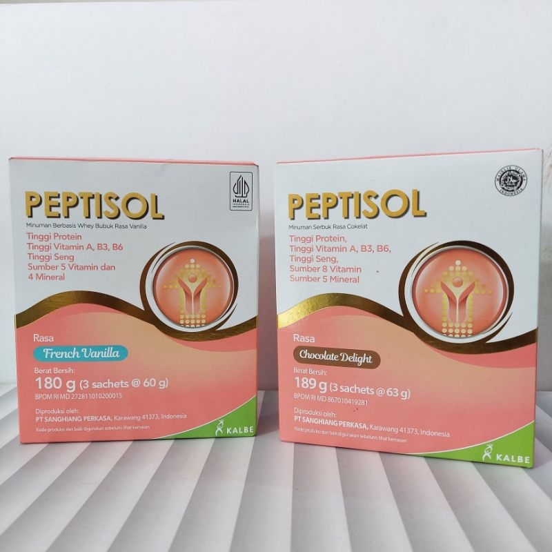 Jual Peptisol Rasa French Vanilla Berat Bersih 180g (3 Sachets @60g ...